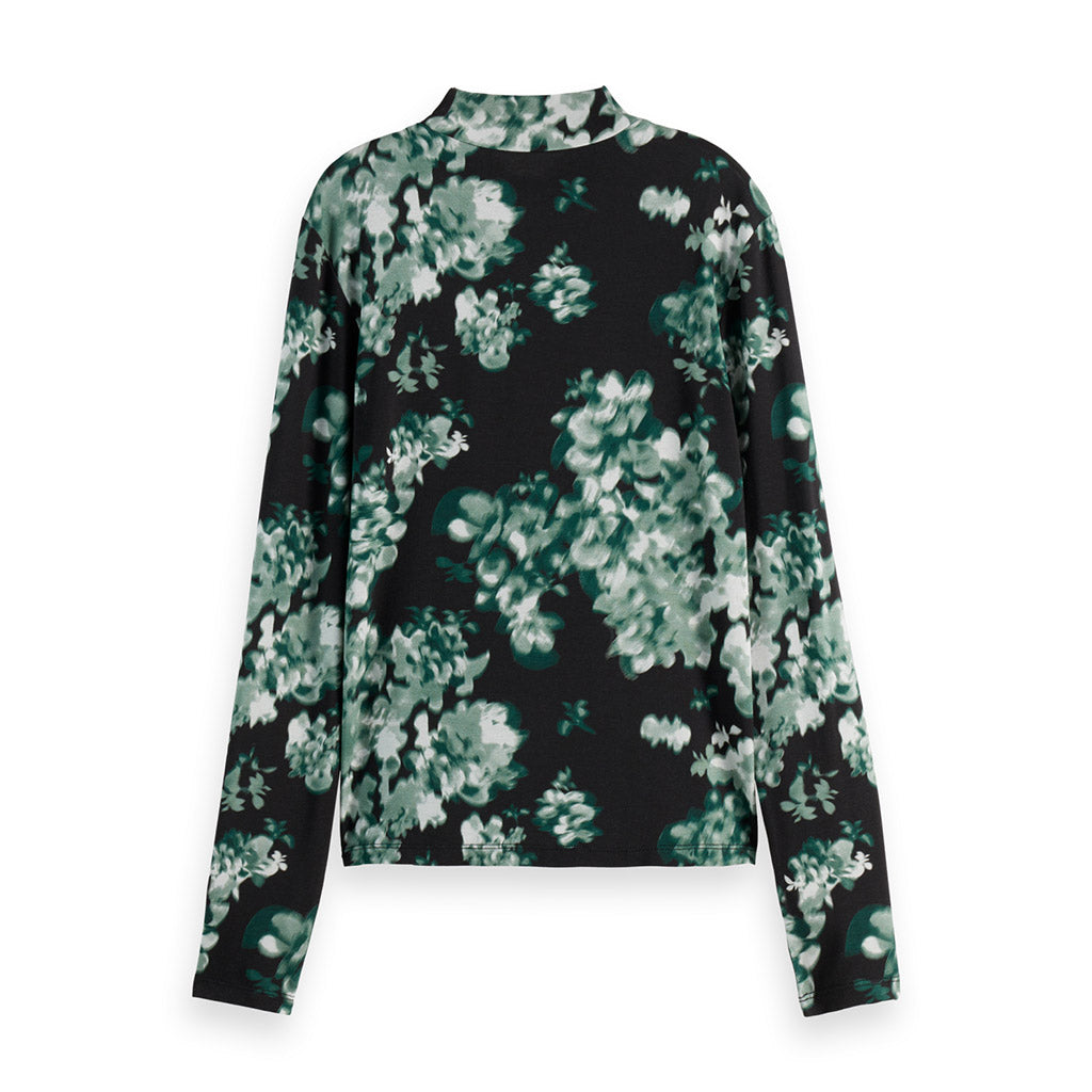 Floral Printed mock neck Top - Scotch & Soda - Collector Store Sydney